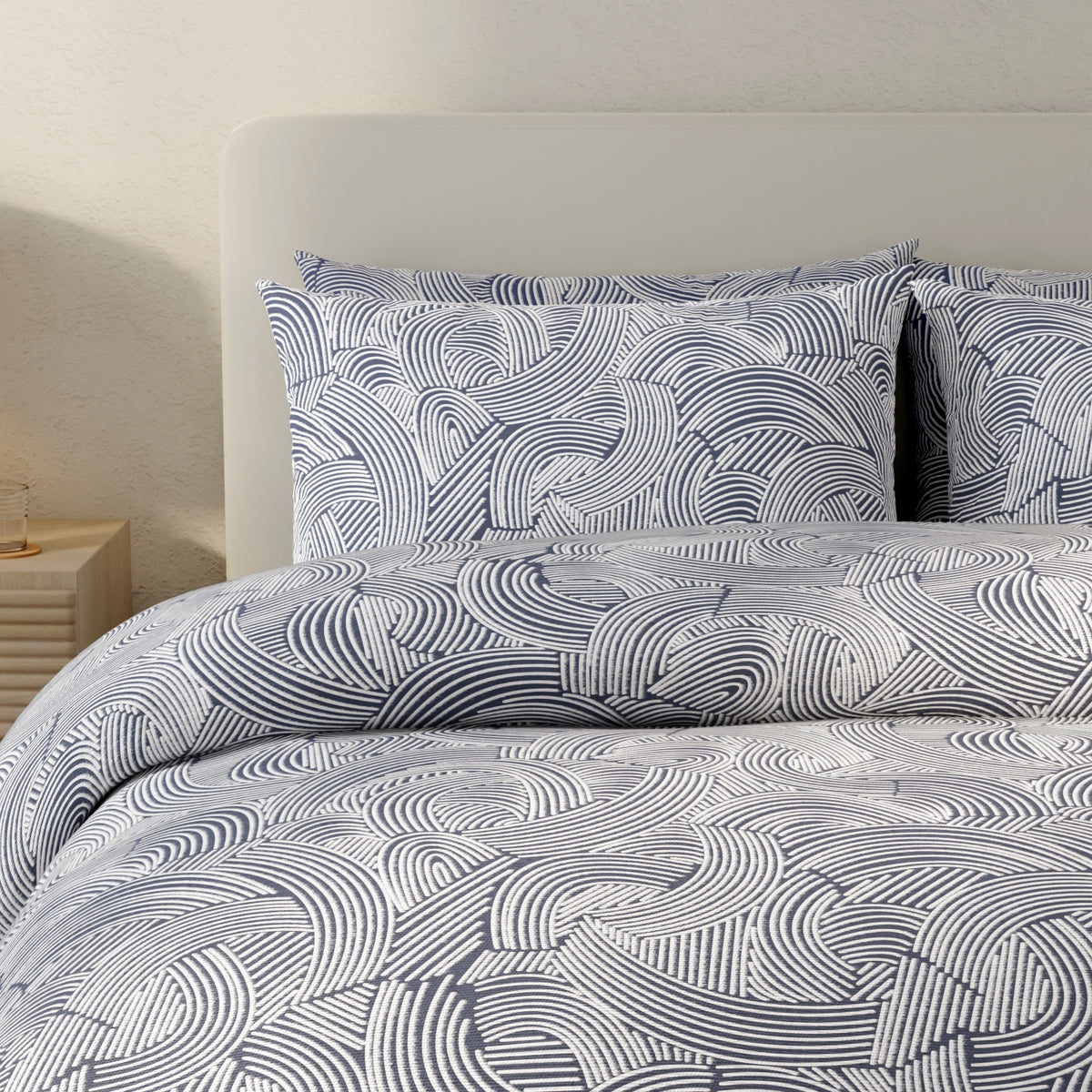 Vantona Abstract Mark Duvet Cover Set - Blue– Dovemill